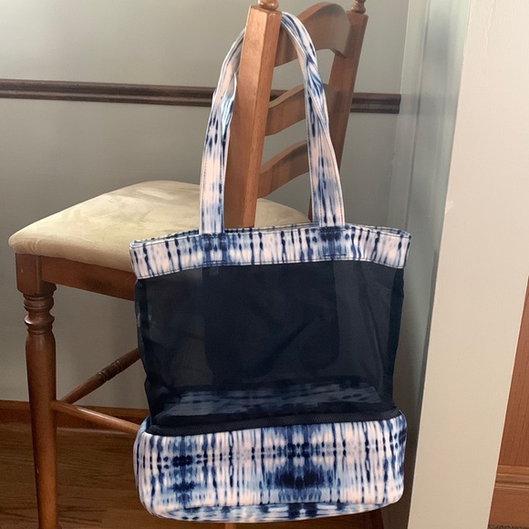 Bags | Nylon Mesh Tote Bag With Hidden Compartment | Poshmark